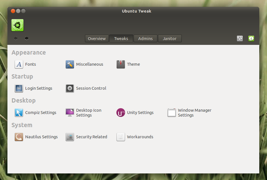 Test Ubuntu Tweak 0.6, Now With Unity Settings, Theme Changer And More ...