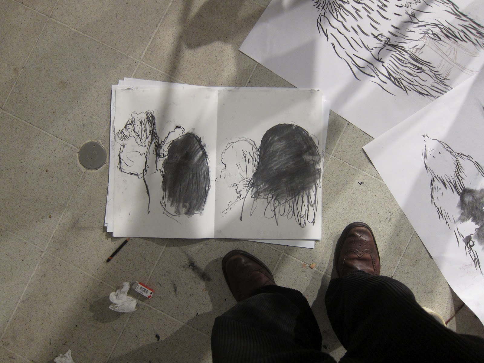 Stephen Fowler: Drawings from the Wildman Life drawing Class part 2