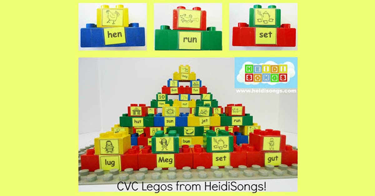 Common Core Literacy Centers: CVC Legos!