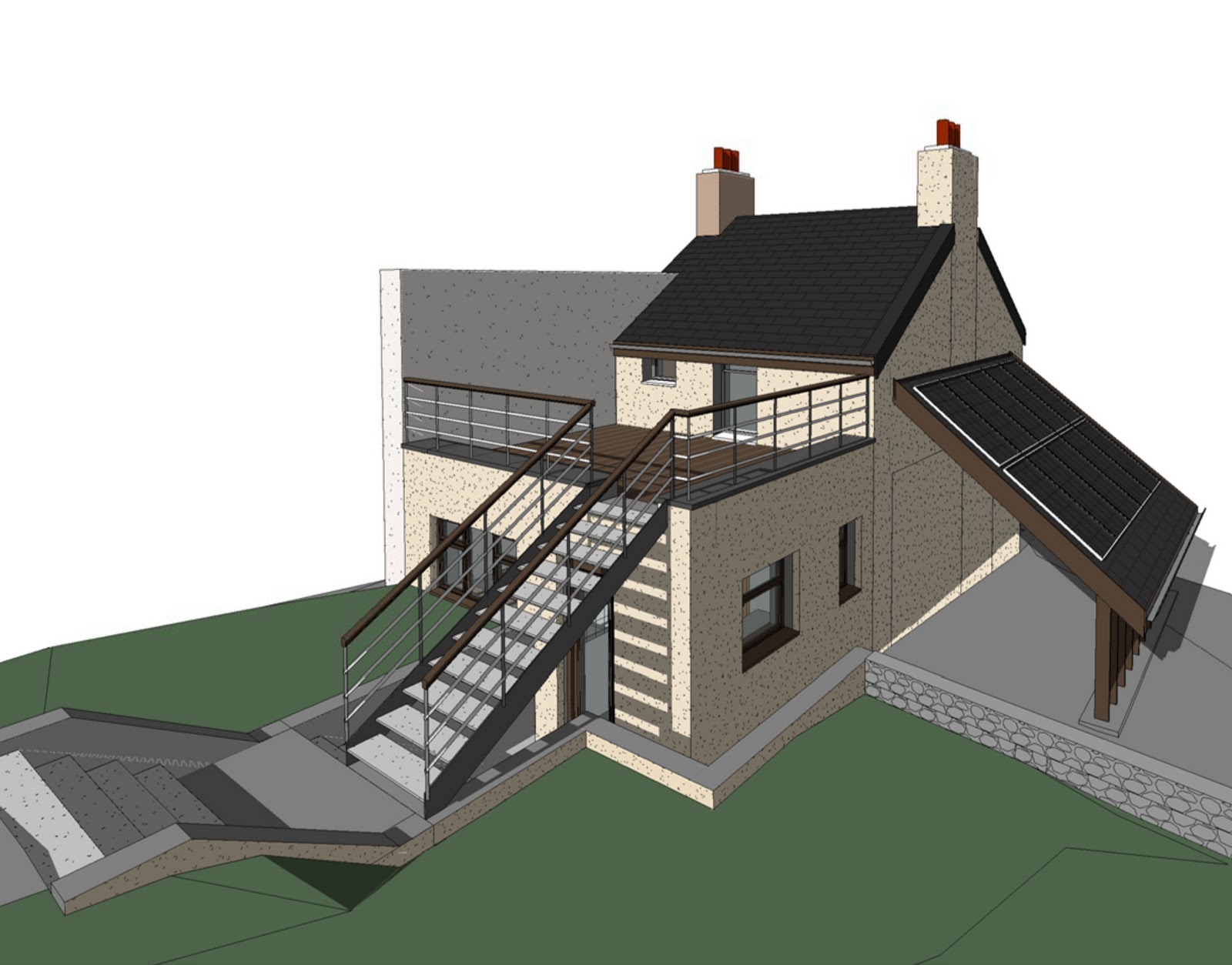 FWA Design News: Proposed House Extension & Solar Roof in Llanberis ...
