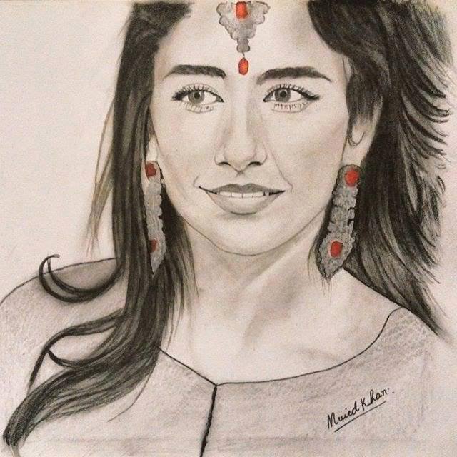 Pencil Sketch of Pakistani Celebrities | Myipedia | TVC, Entertainment ...