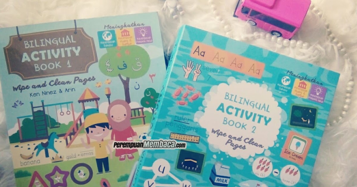 Review Buku Bilingual Activity, Ken Ninez dan Arin - Perempuan Membaca