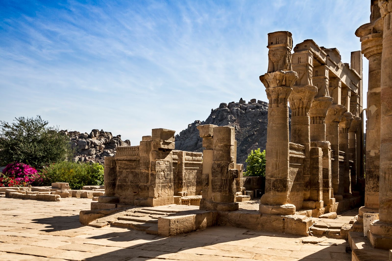 The Ancient Egypt: Philae Island .. The Outer Court of the Temple of ...