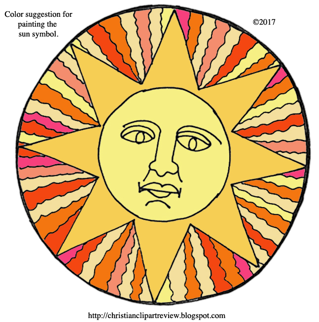 Jesse Tree Ornament - The Sun | Christian Clip Art Review