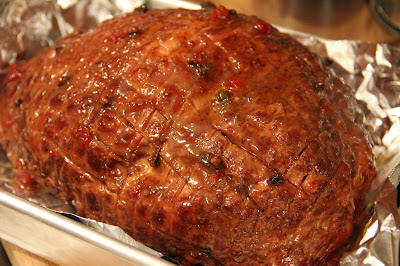 Deep South Dish: Slow Cooker Pepper Jelly Glazed Boneless Ham