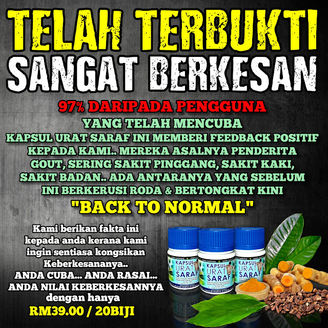 Kapsul Urat Saraf ( 100% Herba Akar Kayu Kampung )