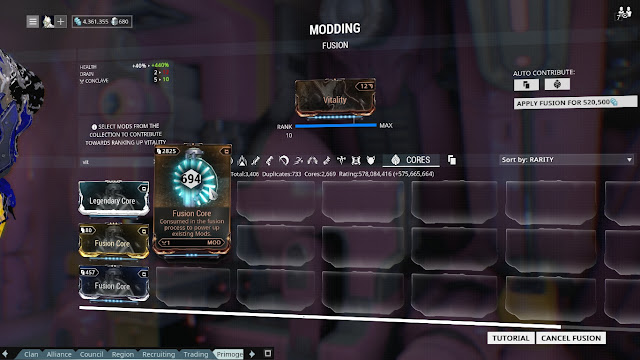 Warframe Chronicles: [MODS] Maxing 10-Rank Mods: Some Insight into The ...
