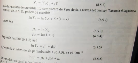 Modelos semilogarítmicos: Log-Lin y Lin-Long (I) | Econometria