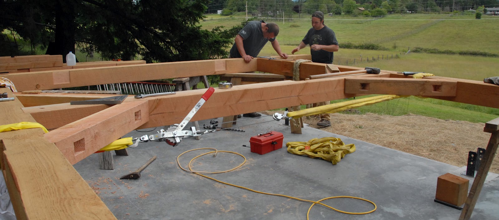 Eye On Orcas | Building a Timber Frame Homestead on Orcas Island: July ...