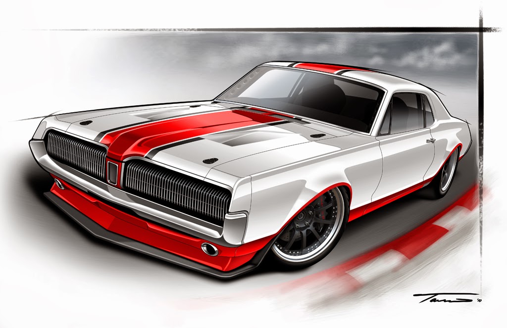 Highlander Concept Rendering: '67 Cougar Project Car on the Cover