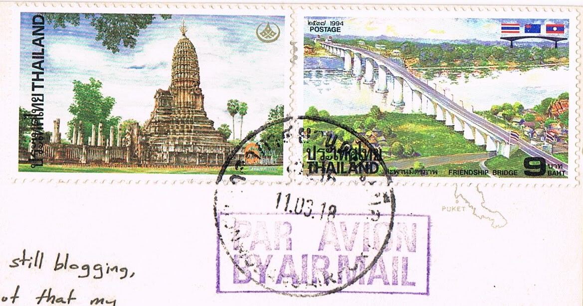 Postcards in my mailbox: Postcard from Thailand