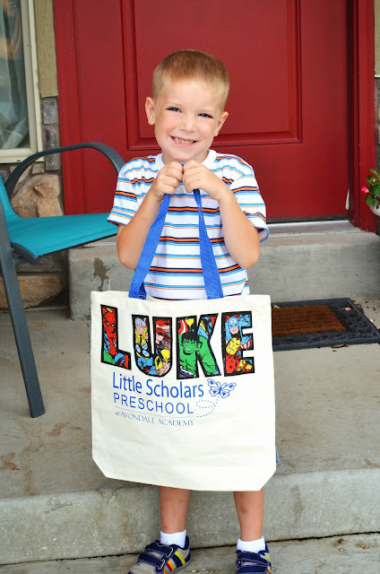 Smile Like You Mean it: Luke started Preschool
