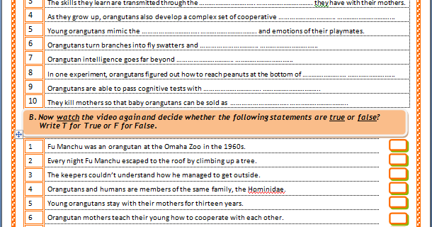 Around the World in English: How Smart Are Orangutans? (TED Ed video)