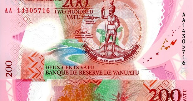 WORLD OF CURRENCY: VANUATU 500 VATU NOTE