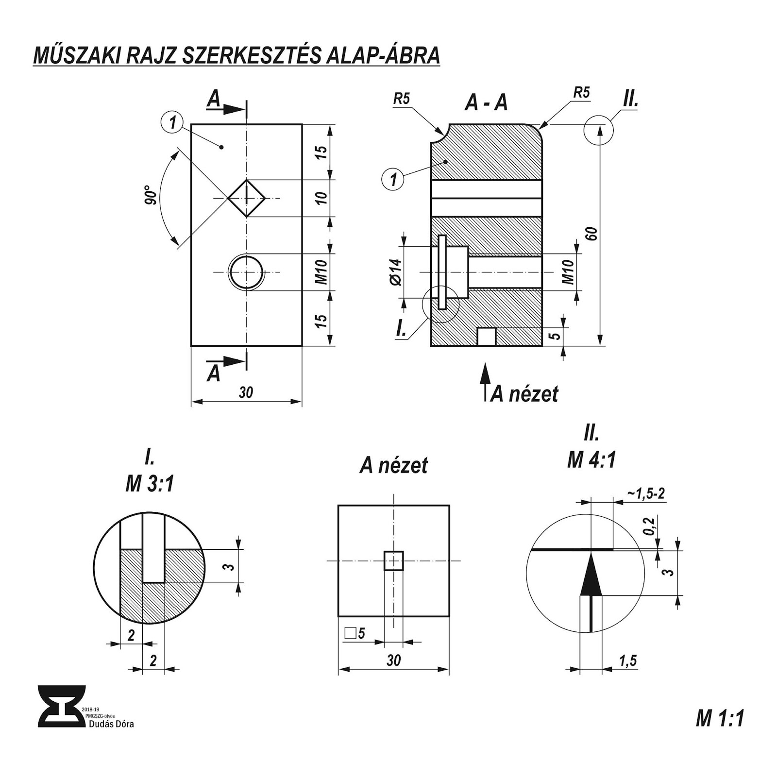 Dudás Dóra: Műszaki rajz alap-ábra és alap-elemek