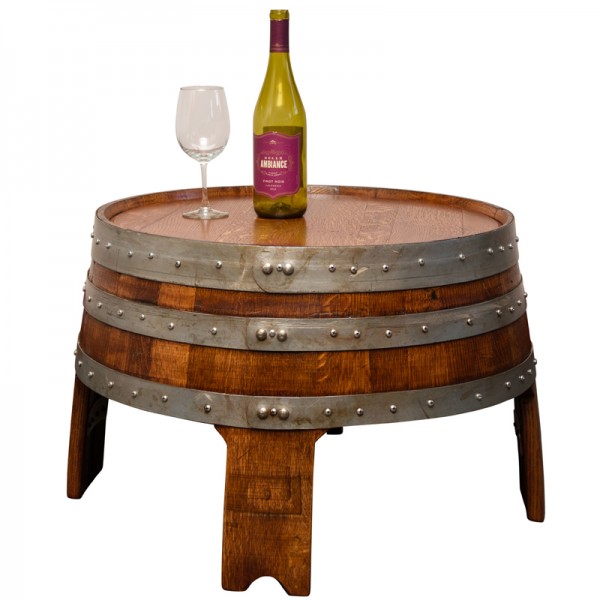 Homme à tout faire: Ébénisterie - Table à café avec baril de vin