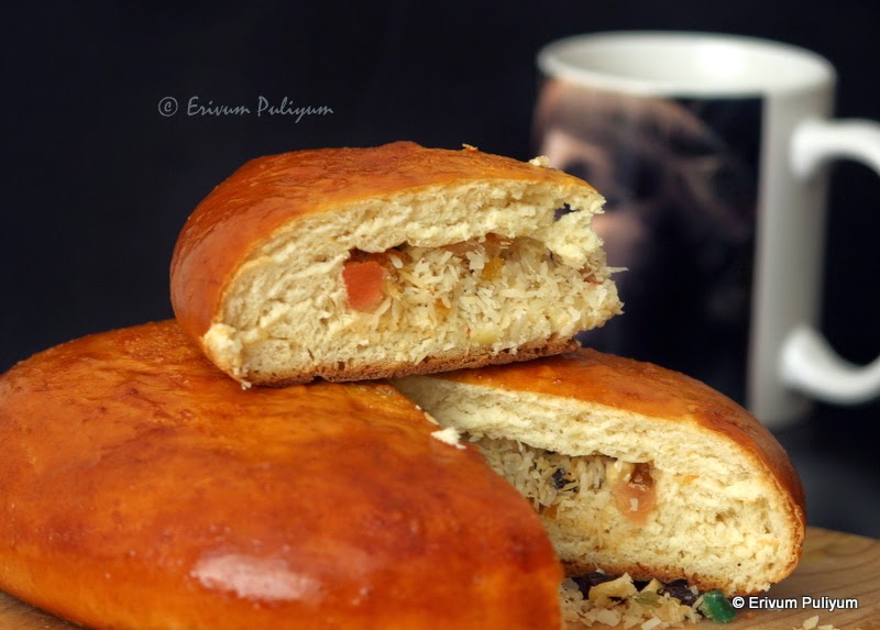 Erivum Puliyum: Dilkush | Bread with Sweet Coconut flakes & Tutty ...