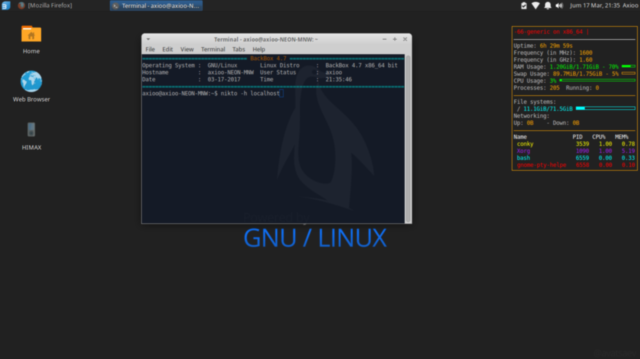 Menggunakan Nikto di BackBox 4.7 untuk memeriksa celah security pada ...