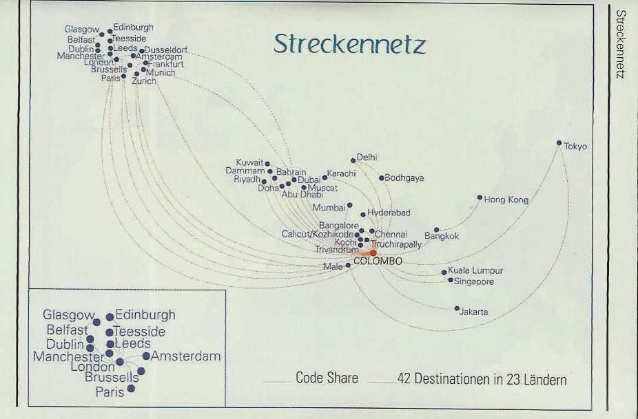 Airline memorabilia: SriLankan Airlines (2004/2005), Alemania