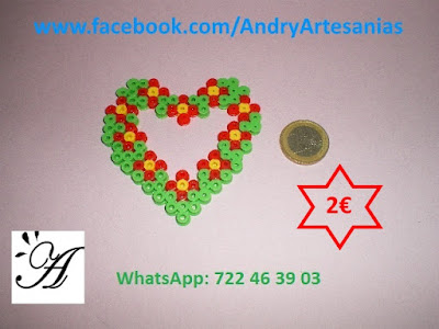 ANDRY ARTESANIAS: CORAZÓN hama beads