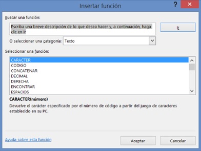 Excel Ahora: Insertar un función en Excel