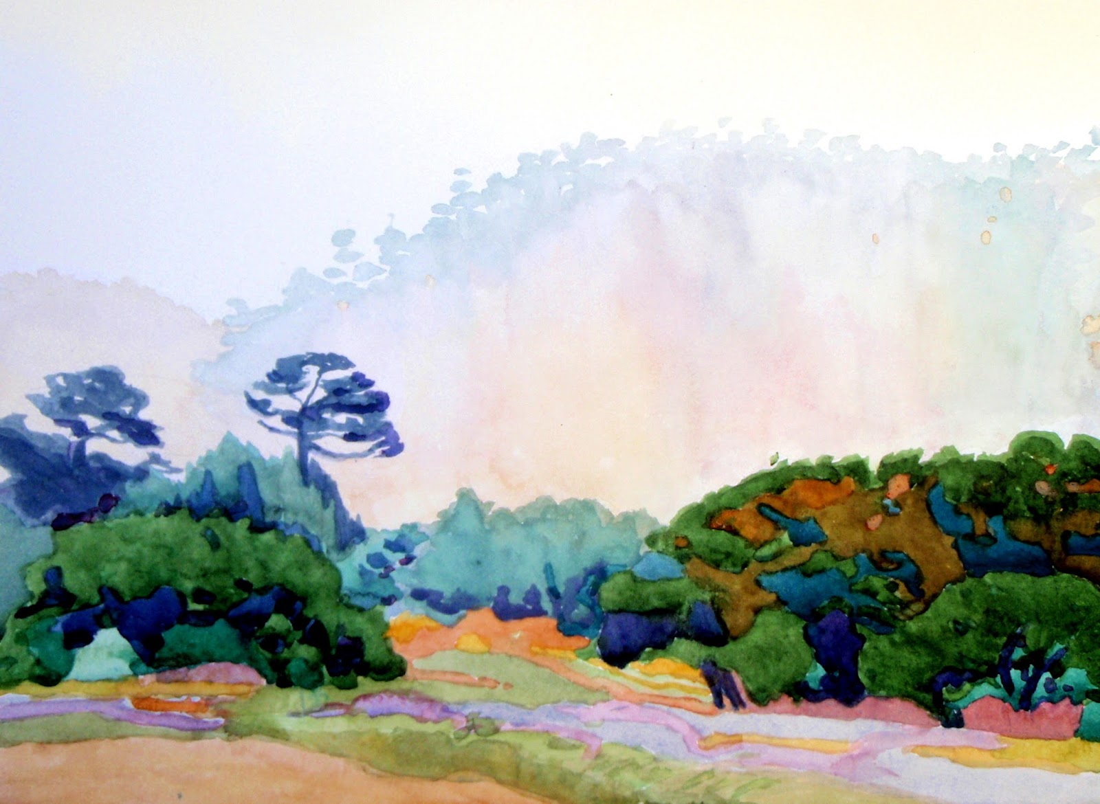 robin purcell california watercolors in the plein air tradition: 2017