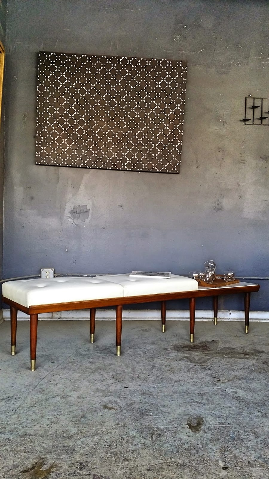 Vintage Ground: Mid Century Bench / Cocktail Table