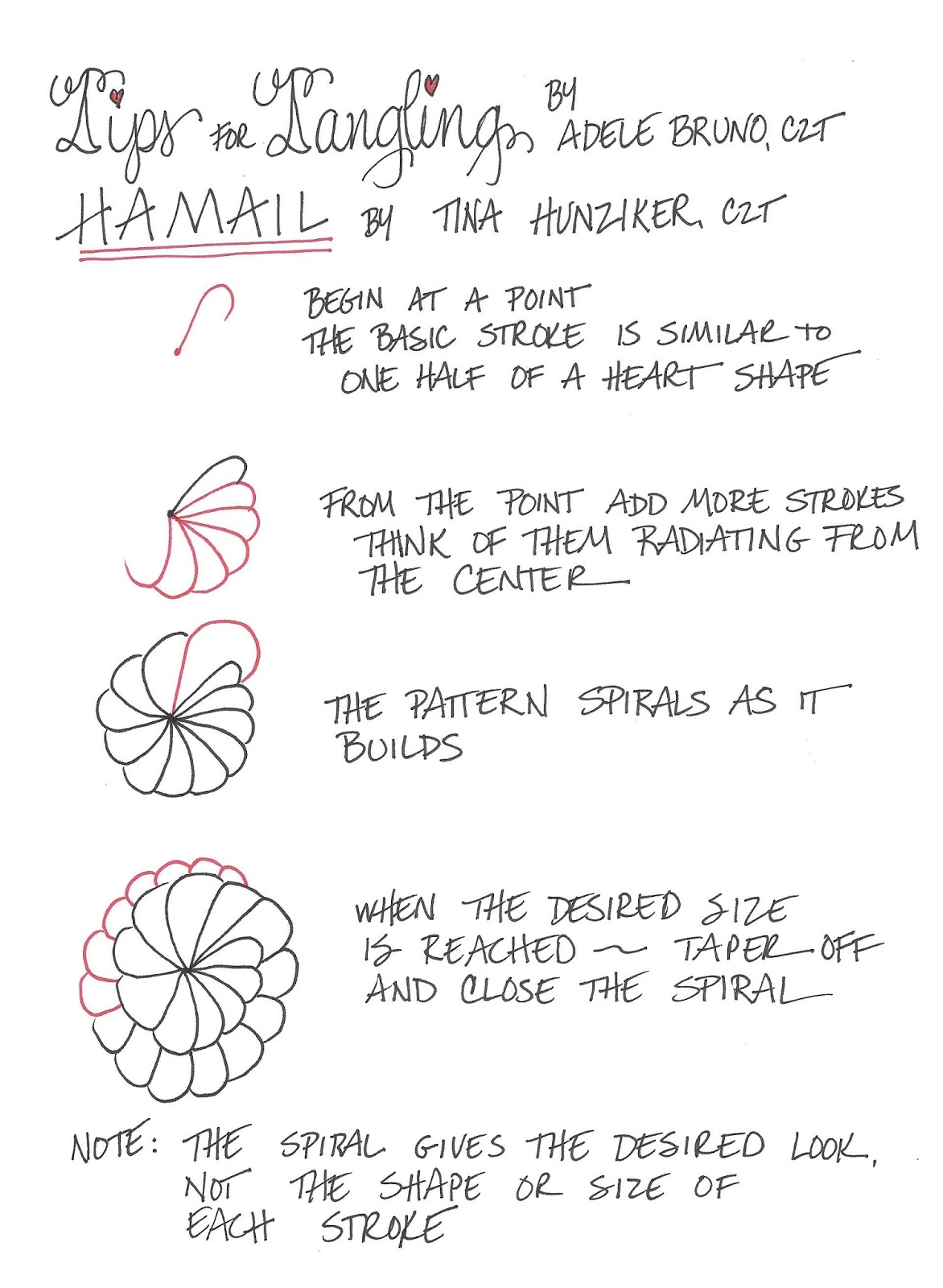 Tickled To Tangle: Tips for Tangling Hamail