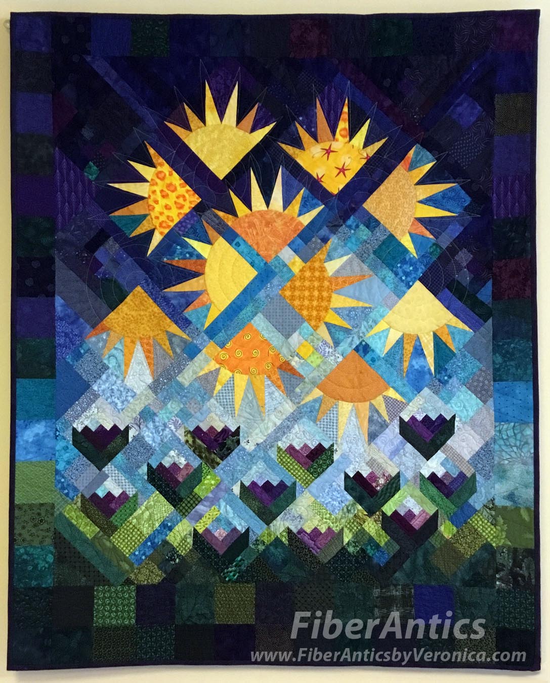 Fiber Antics by Veronica: Colors of the Sun, an Equinox quilt