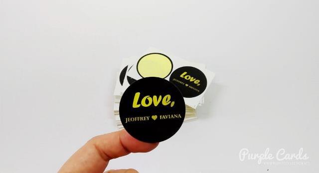 Sticker Print for Wedding Door Gift Malaysia