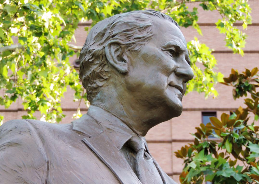 Houston in Pics: James A. Baker, III: Monument in bronze and stone at D