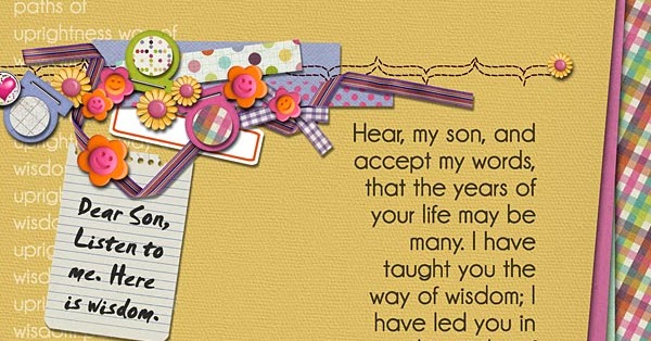 Layout for Today: Paths of Uprightness