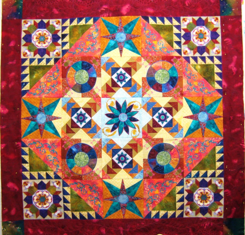 A Quilter doing Machine Embroidery: Russian Inspiration