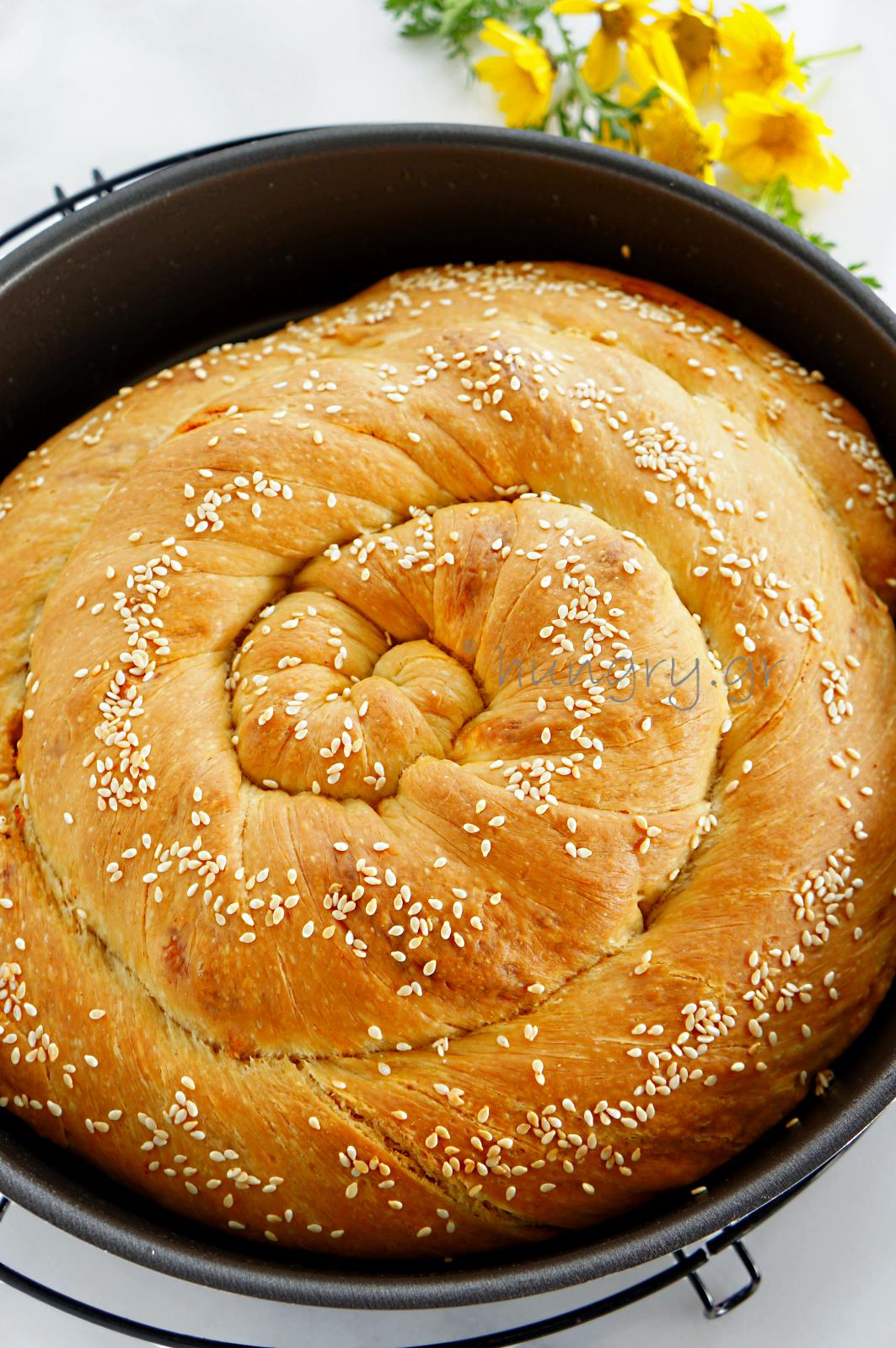 Kitchen Stories: Feta Cheese Bread - Tyropsomo