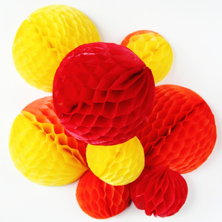 DIY TISSUE PAPER HONEYCOMB BALLS. | Gathering Beauty