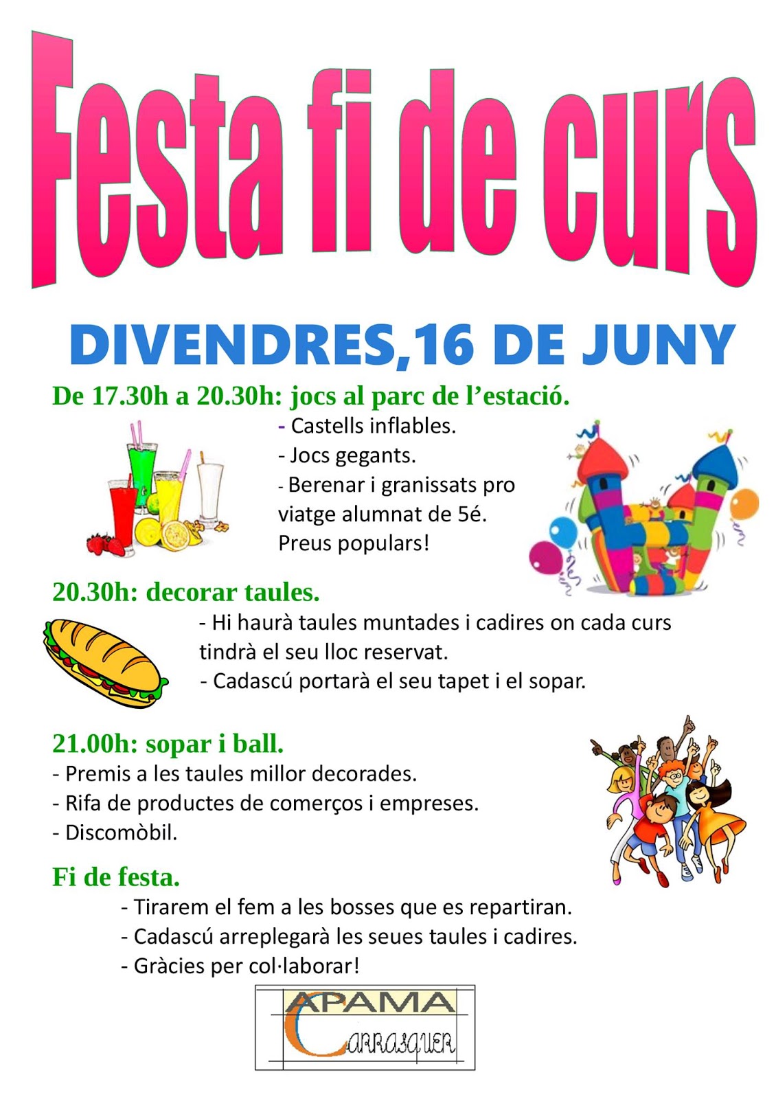 APAMA CARRASQUER: FESTA FI DE CURS