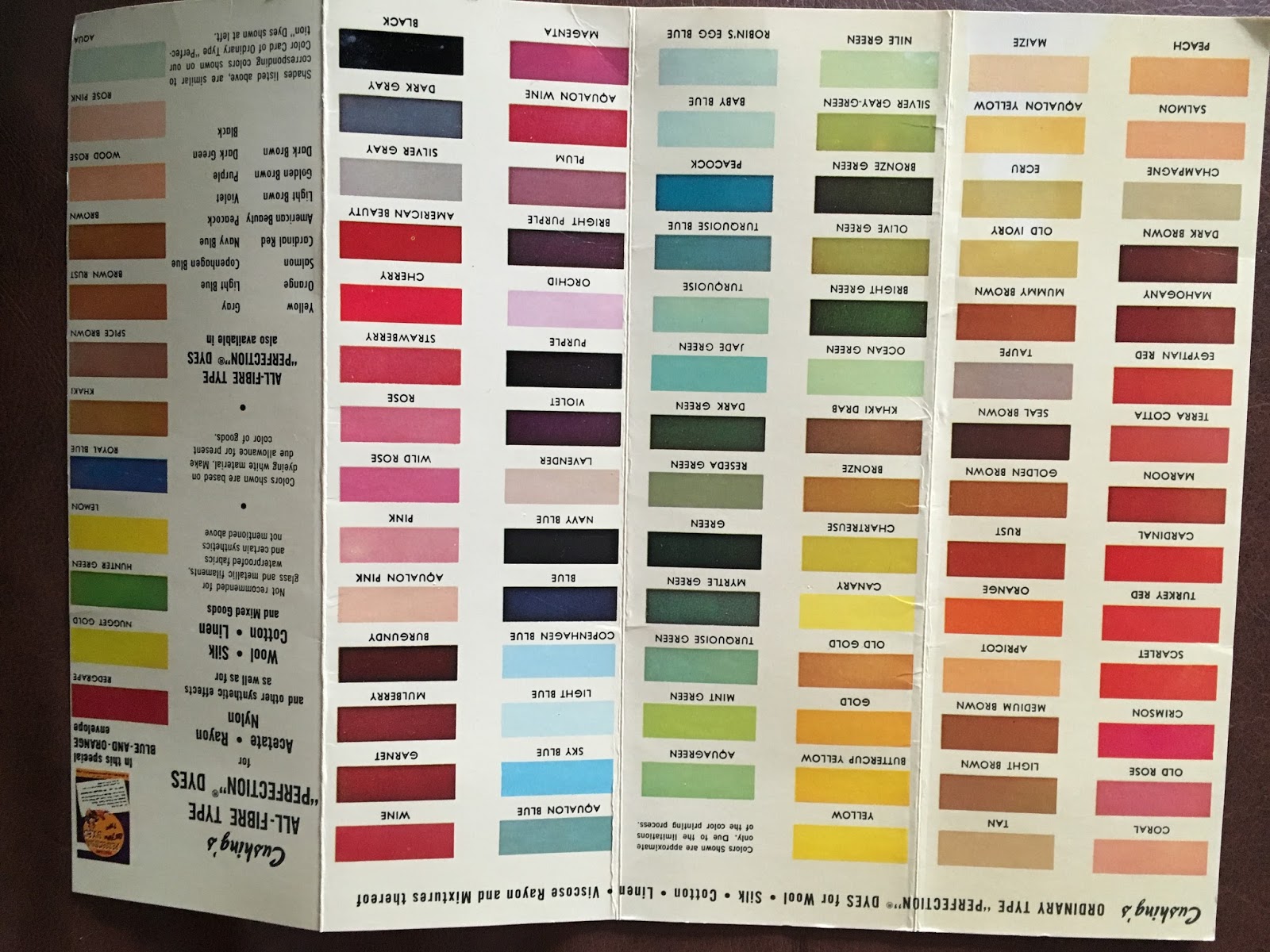 Sustainable | Slow | Stylish: Dyeing with old Cushing's Perfection ...