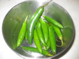 Student's Kitchen: Mirchi Bajji (Green Chilli Snack)