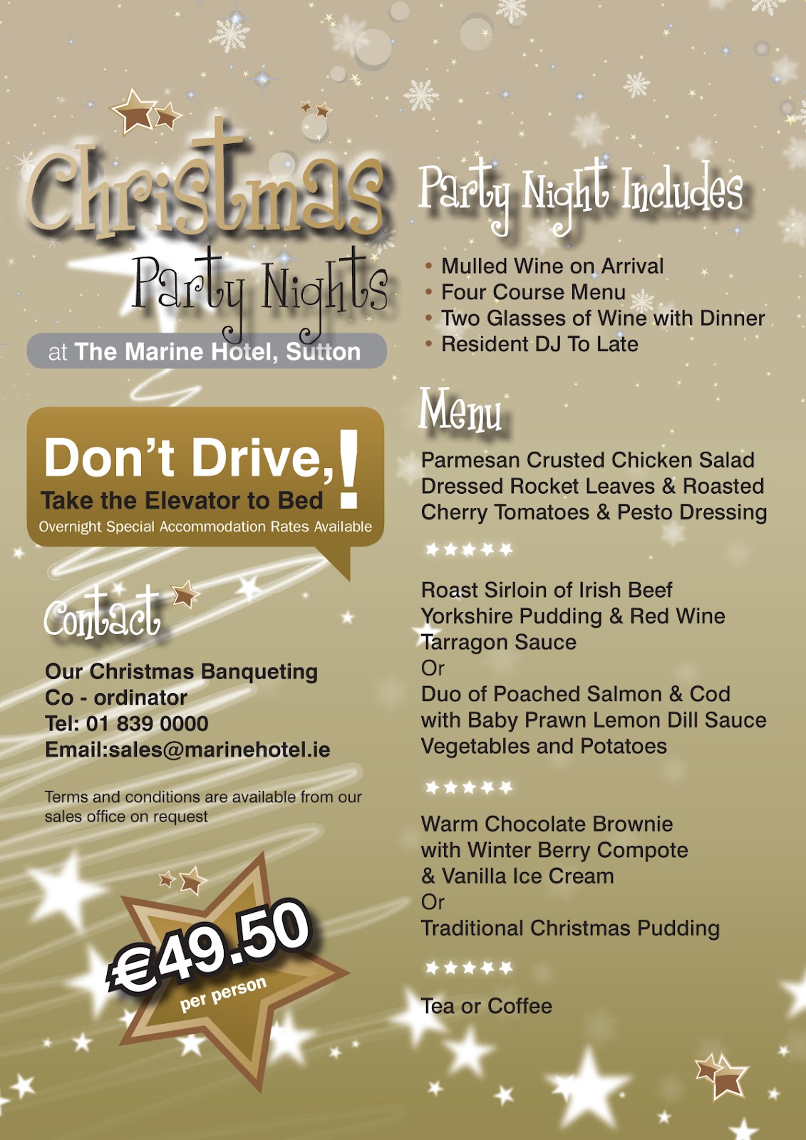 Marine Hotel Sutton: Christmas Party Nights 2012 Marine Hotel Sutton: Christmas Party Nights 2012