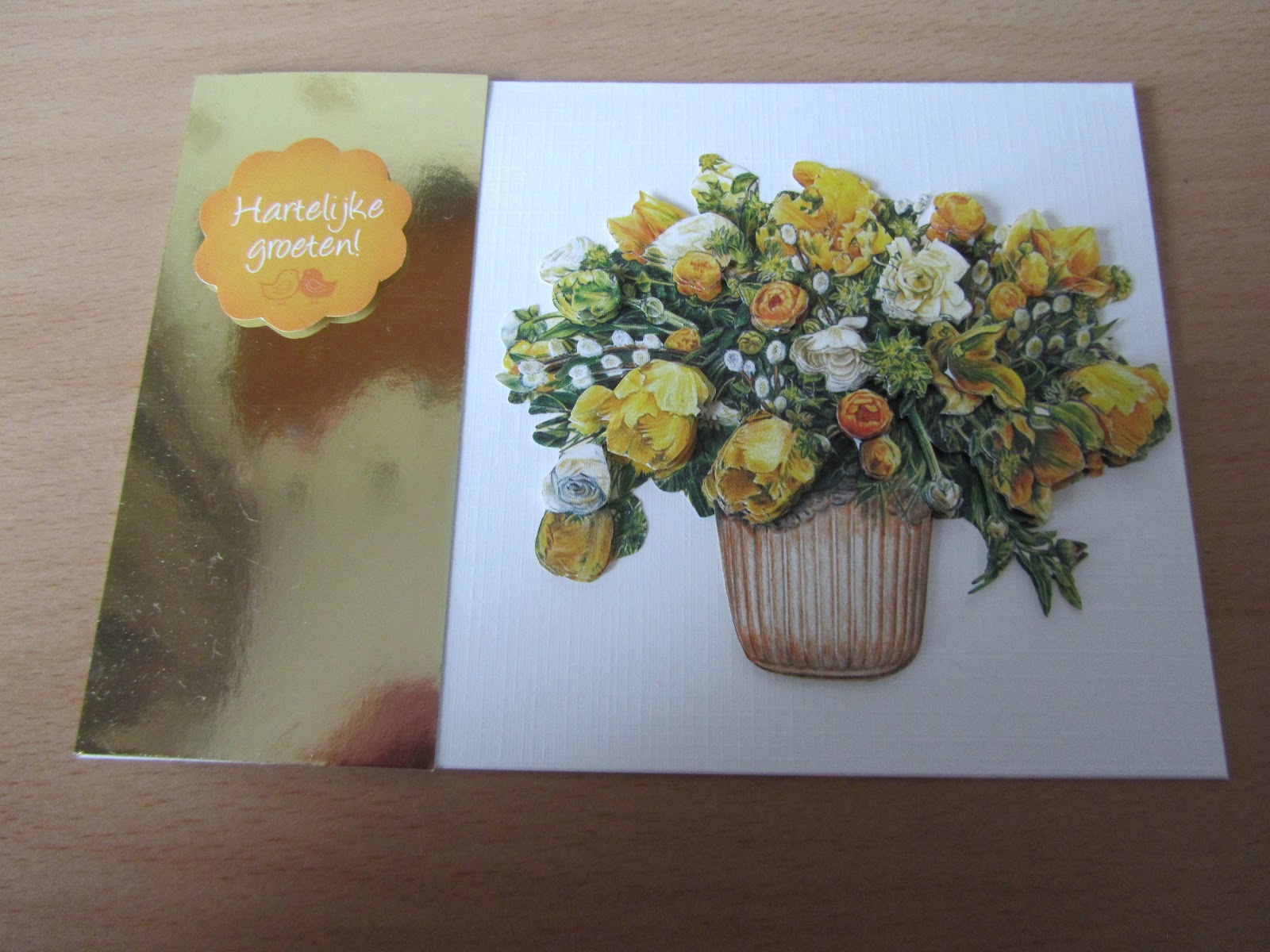 Kaarten maken met Sandra: Hartelijke groeten