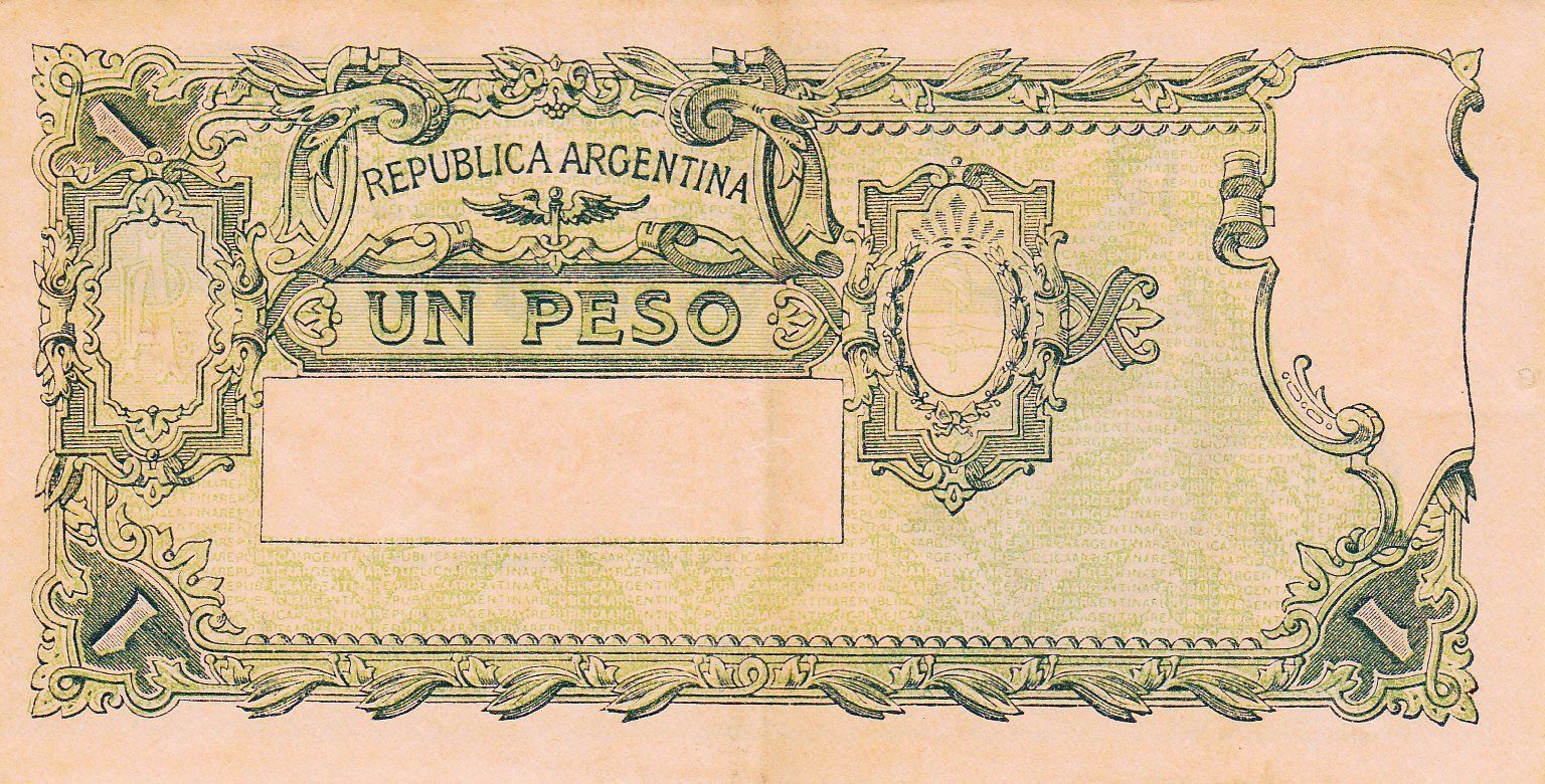 Argentina 1 Peso banknote 1951 Efigie del Progreso|World Banknotes ...