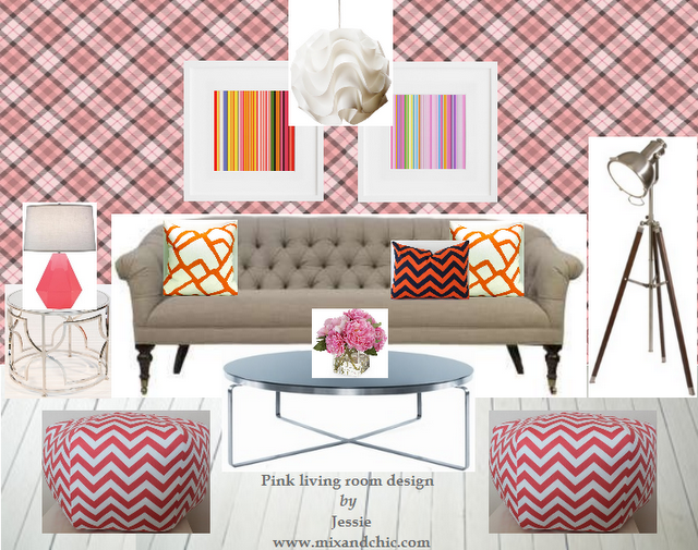 Mix and Chic: Moodboard- Pink Challenge At Finishing Touch Interiors!