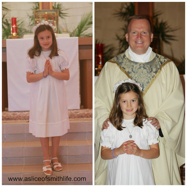 A Slice of Smith Life: Our 3rd Daughter's First Holy Communion