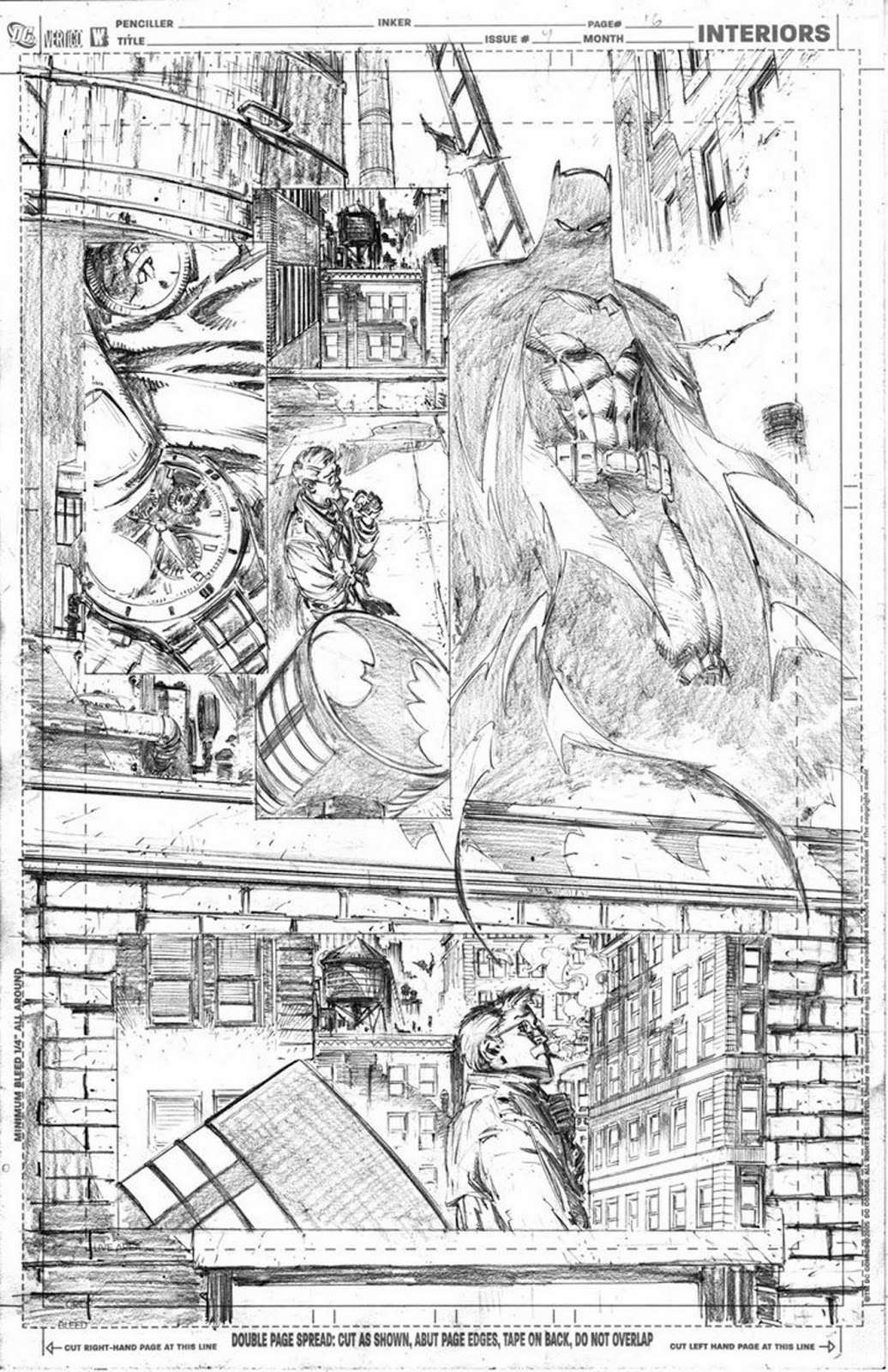 MIX : "Batman"_Pencil by Greg Capullo Ink by Me