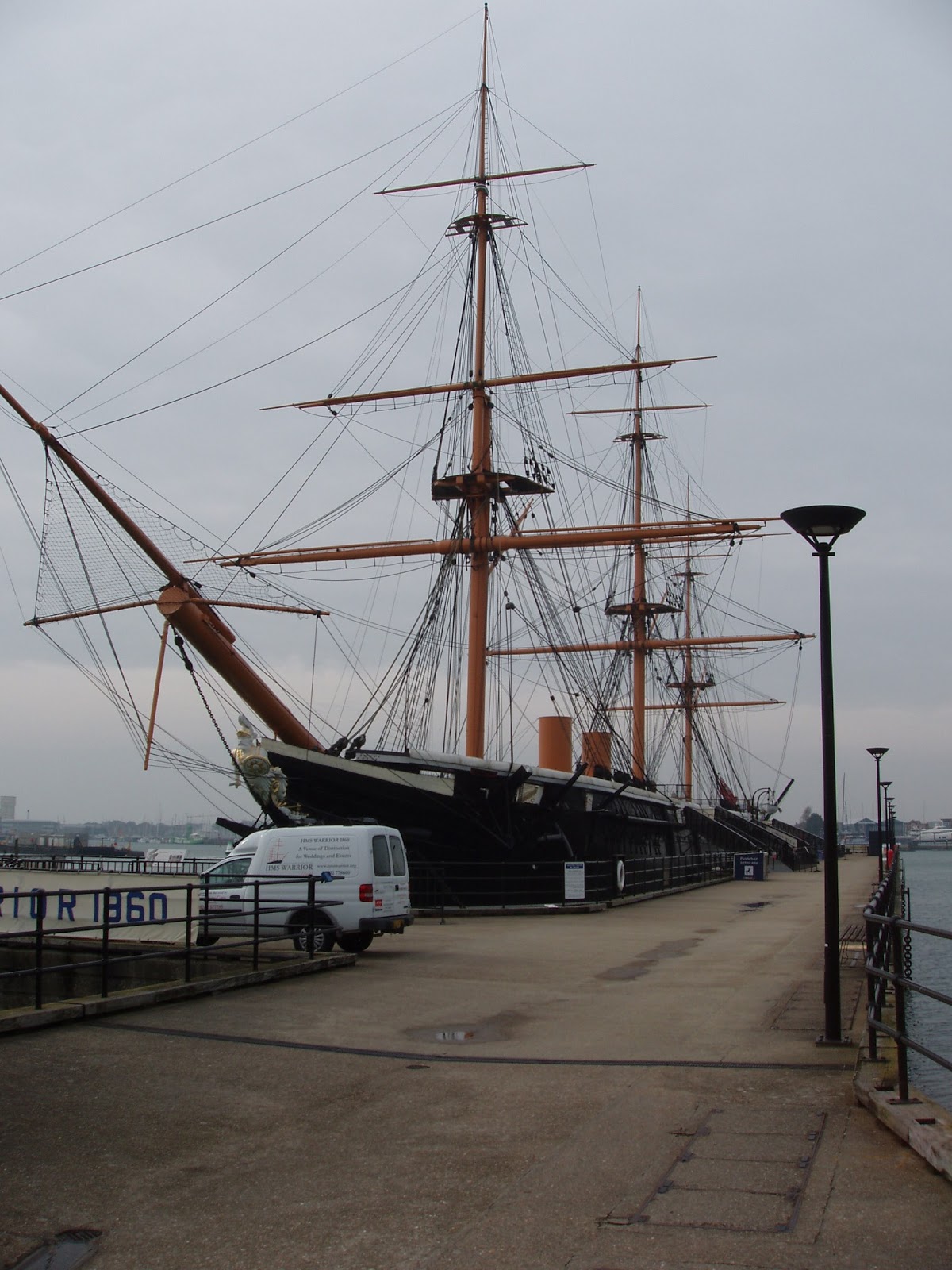 Alan Calder Writer: HMS Warrior at Portsmouth