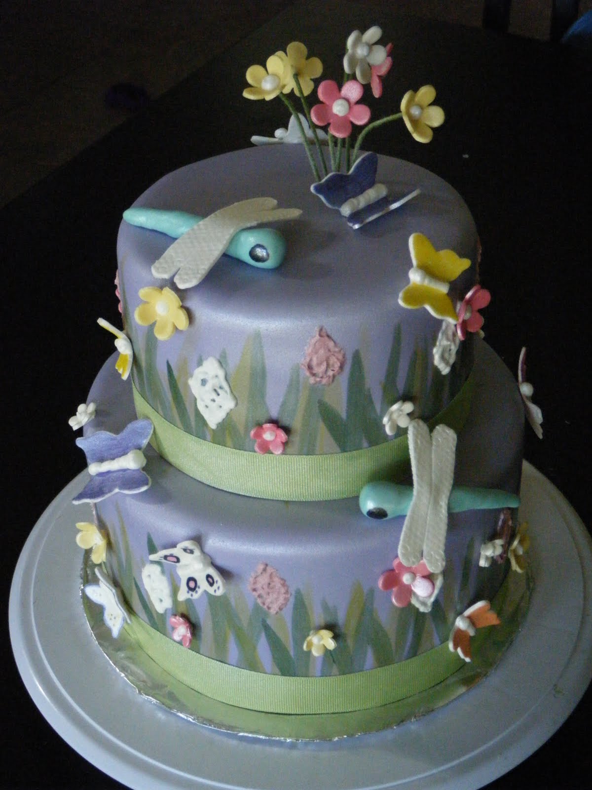 Cassy's Cakes: Dragonfly and Butterfly cake