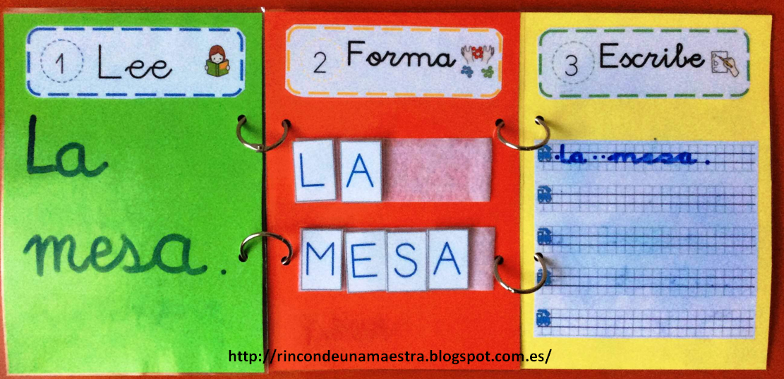 Rincón de una maestra: Lee, forma y escribe