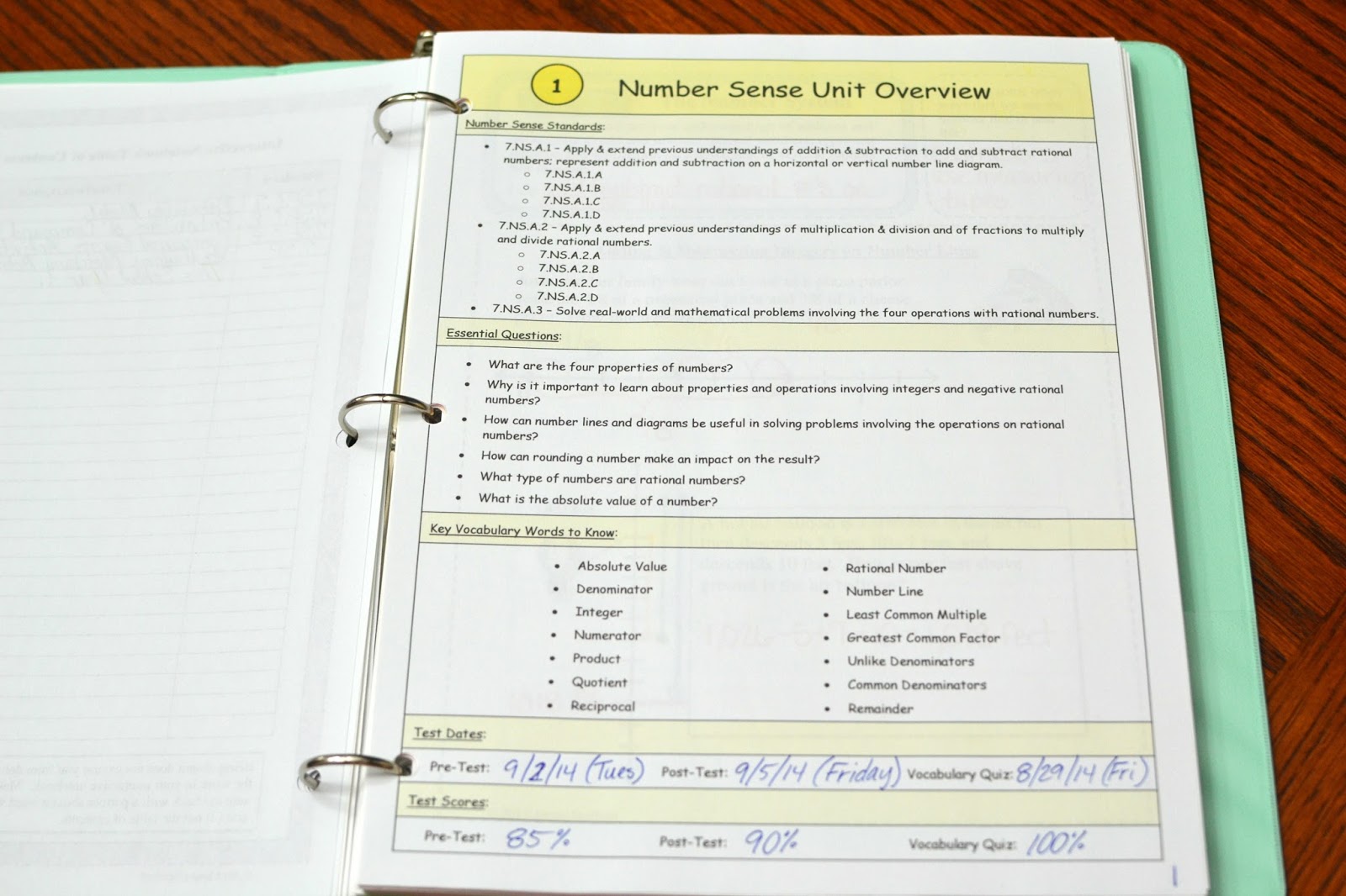 Math in Demand: 7th Grade Math Interactive Notebook