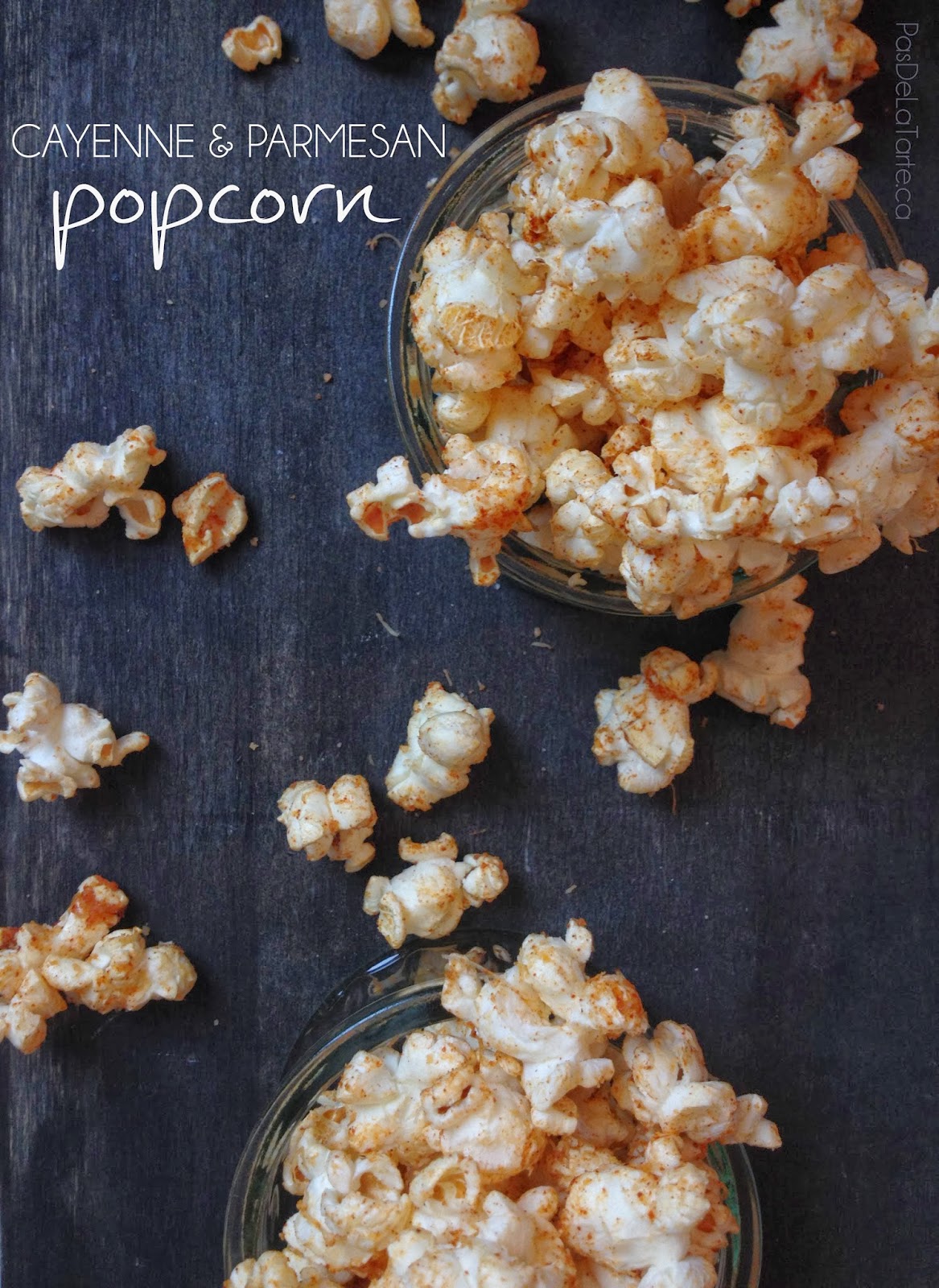C'est pas de la tarte !: Popcorn au poivre de Cayenne & parmesan
