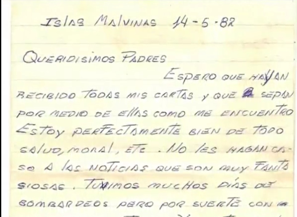 Arriba 52 Imagen Carta De Soldado De Malvinas A Su Padre Abzlocal Mx